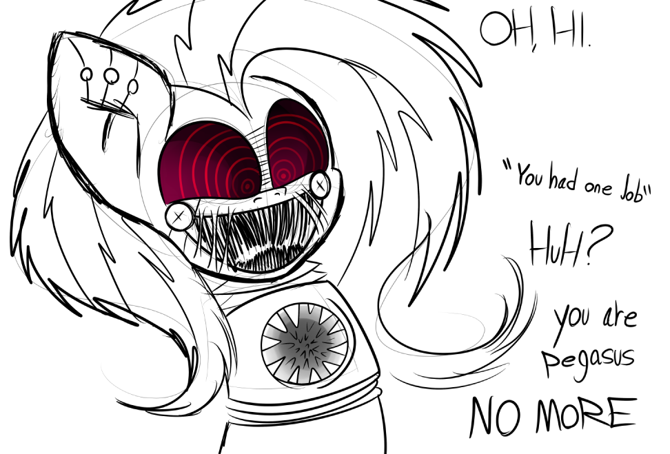 #280241 - grimdark, artist:extradan, fluttershy, robot, female ...