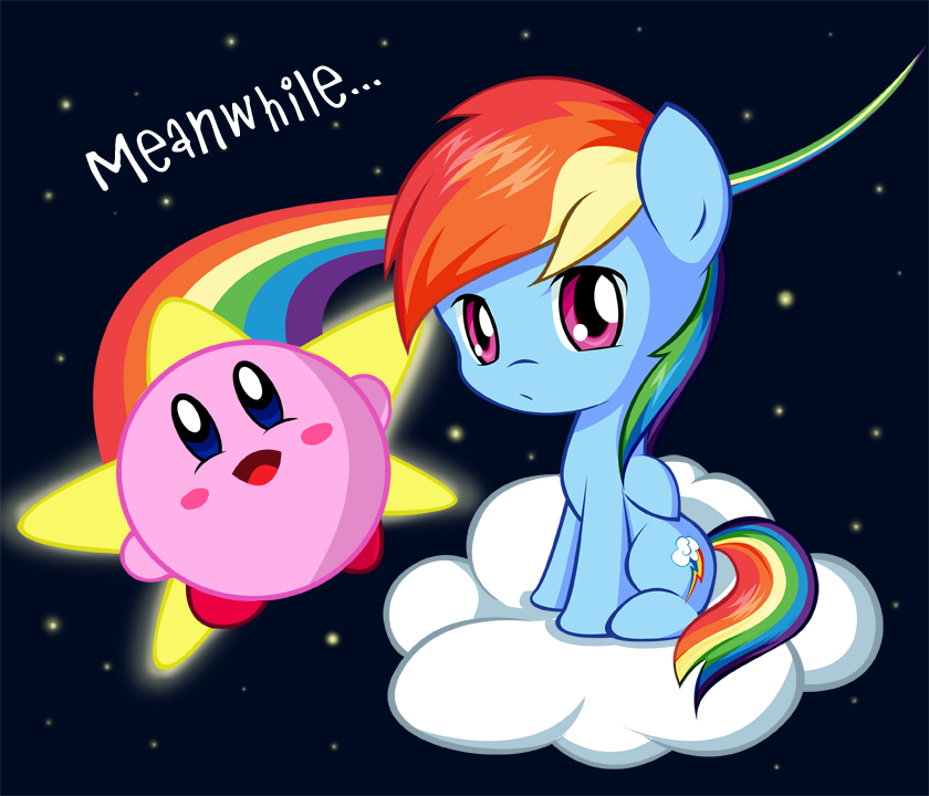 #260737 - safe, artist:andrewc691, rainbow dash, puffball, g4 ...