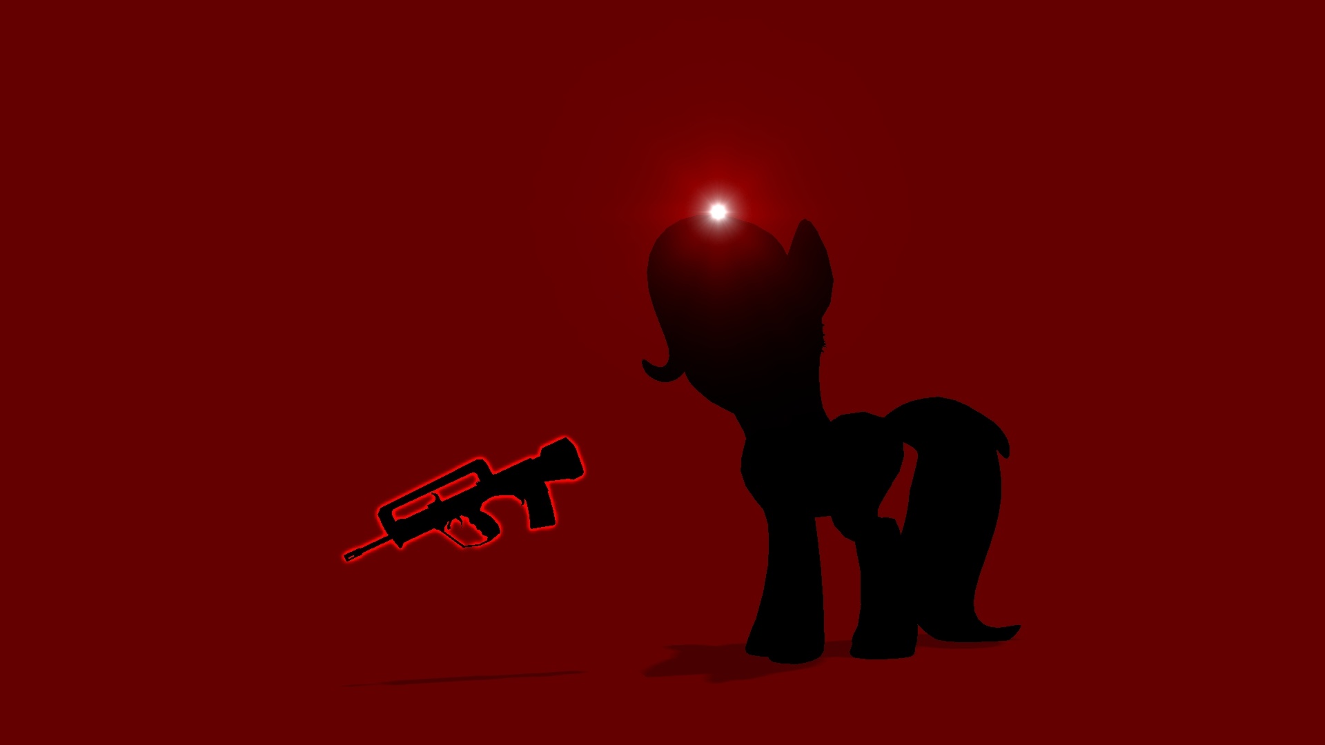 #260880 - safe, artist:169pd, trixie, g4, 3d, gmod, silhouette - Derpibooru