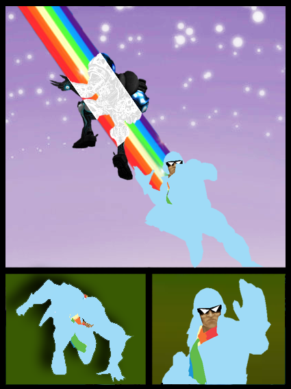 #293357 - safe, rainbow dash, captain falcon, captain foalcon, dark ...