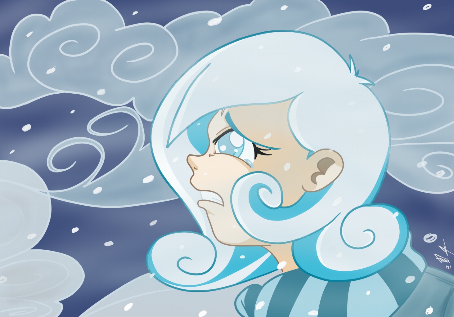 #293560 - safe, artist:frankaraya, oc, oc only, oc:snowdrop, human ...