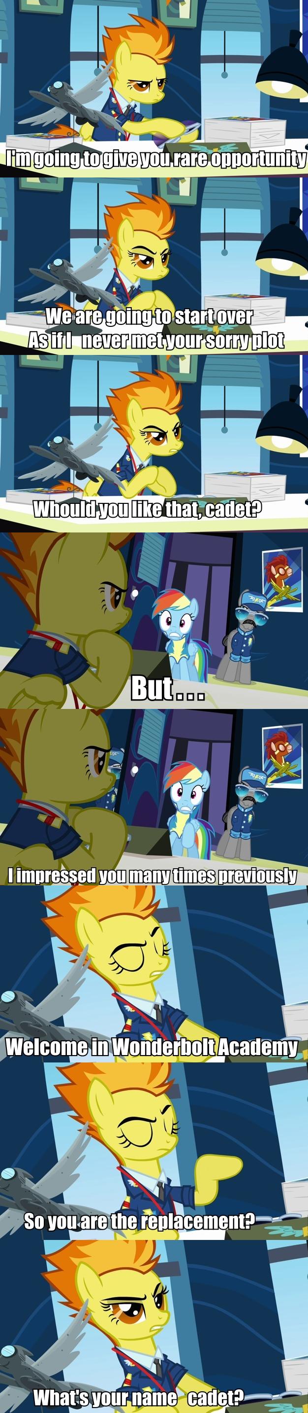 #299487 - safe, rainbow dash, spitfire, wonderbolts academy, arch ...