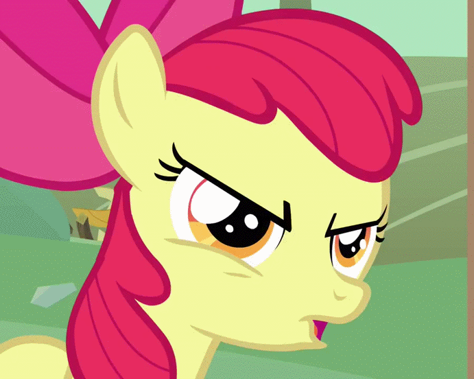 #302628 - safe, screencap, apple bloom, one bad apple, angry, animated ...