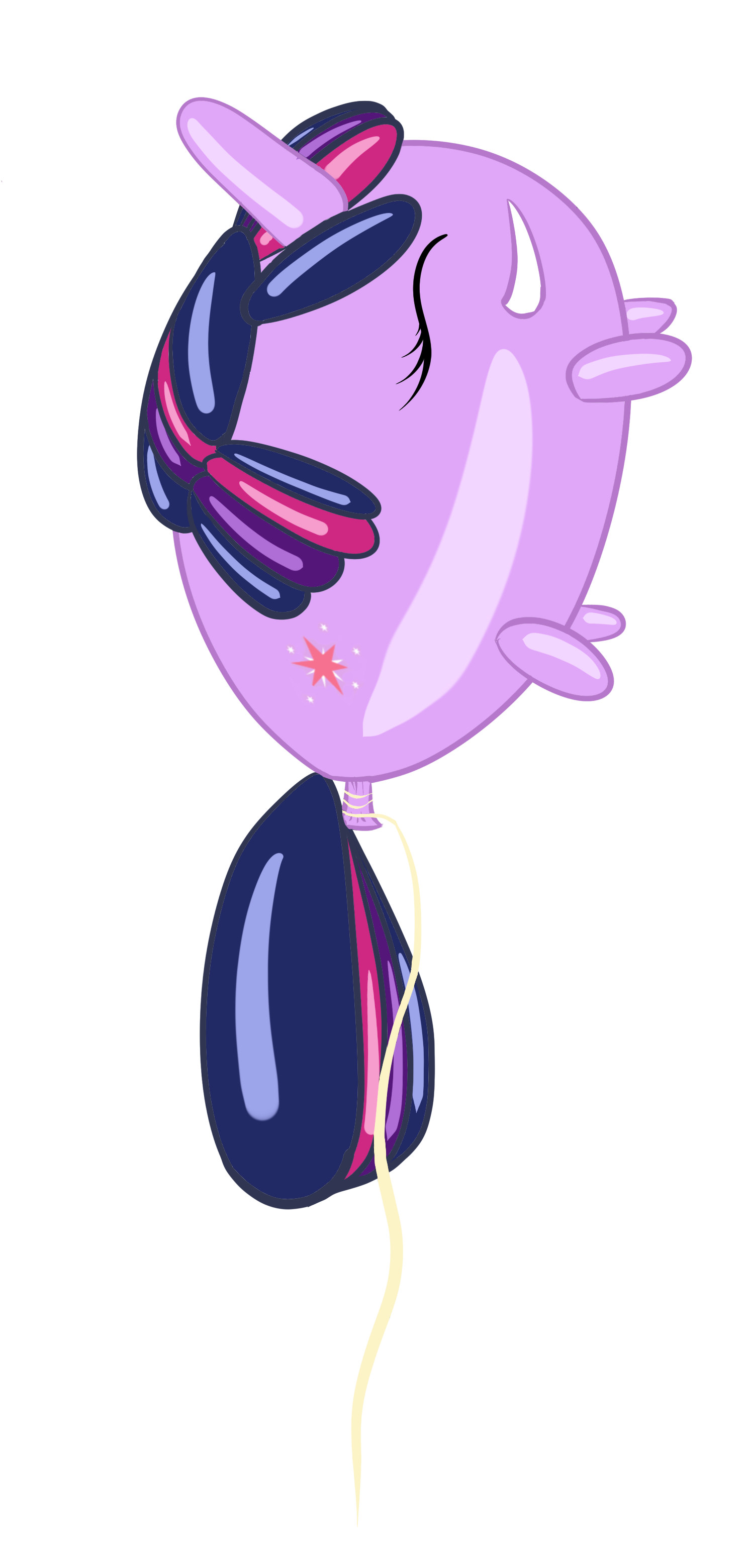 #285908 - safe, artist:michinix, twilight sparkle, balloon pony ...