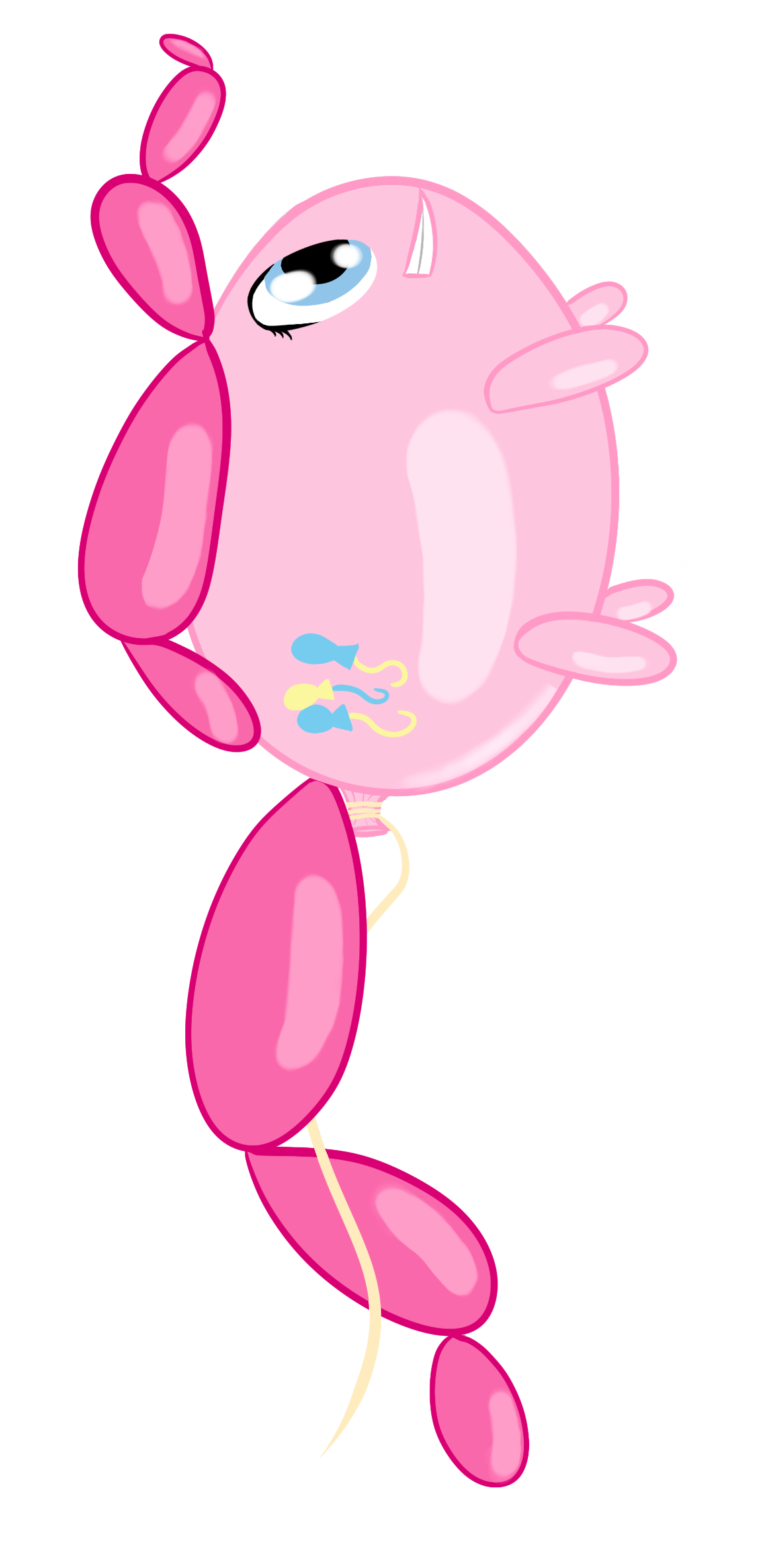 #285909 - safe, artist:michinix, pinkie pie, balloon pony, inflatable ...