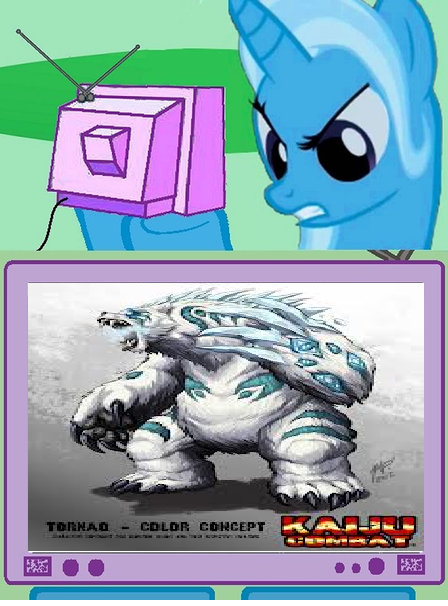 #303431 - safe, trixie, exploitable meme, kaiju combat, tornaq, tv meme ...
