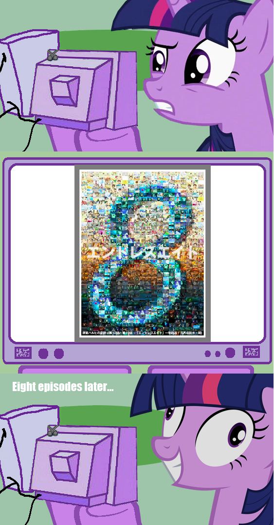 #304357 - safe, twilight sparkle, endless eight, exploitable meme ...