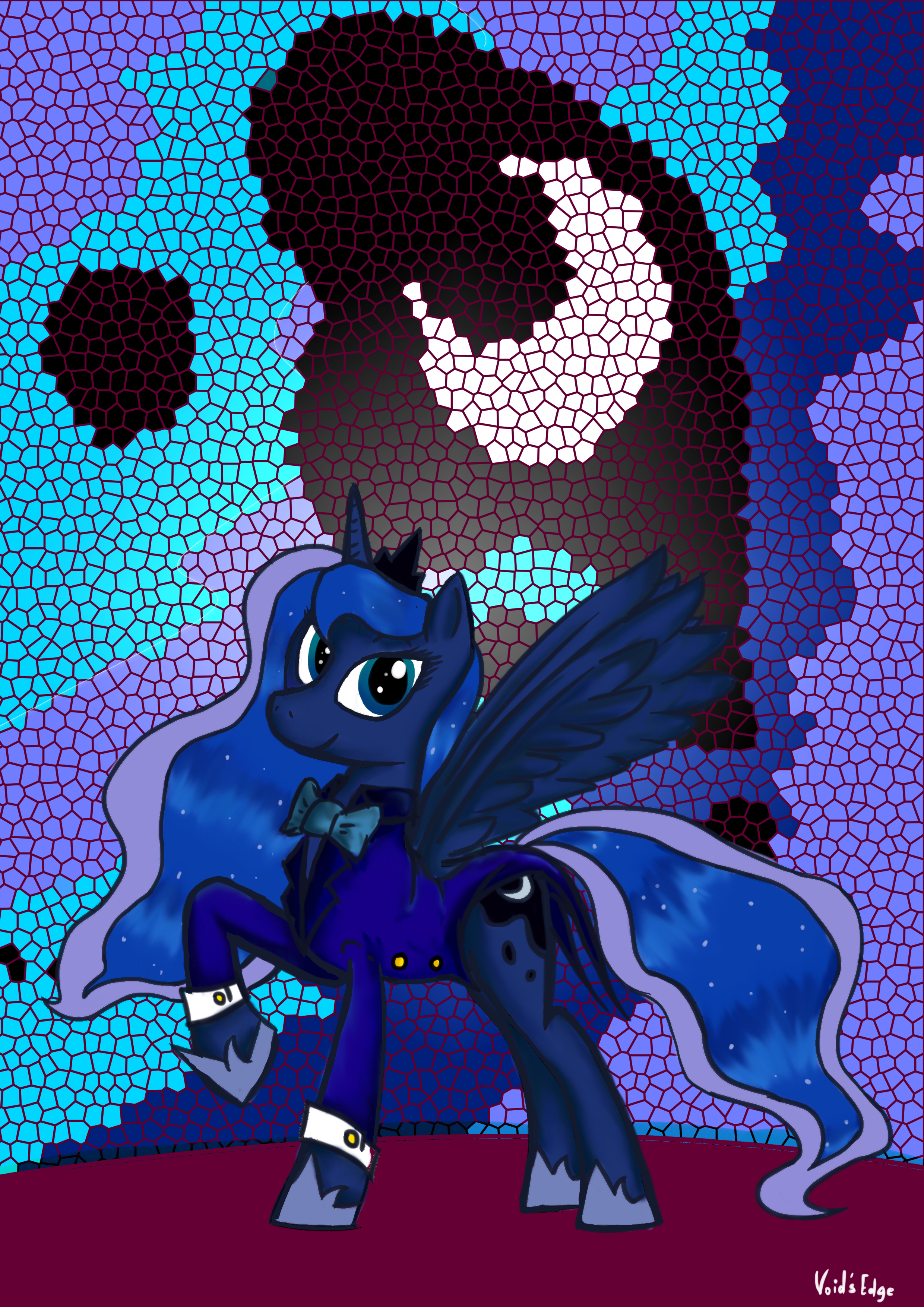 #306150 - safe, artist:voids-edge, princess luna, pony, g4, clothes ...