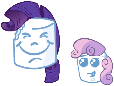 #291566 - safe, rarity, sweetie belle, g4, bite mark, fluffy puff ...