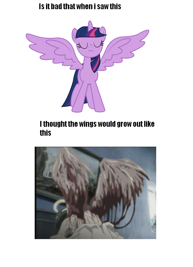 #292359 - grimdark, twilight sparkle, g4, anime, blood, haibane renmei ...