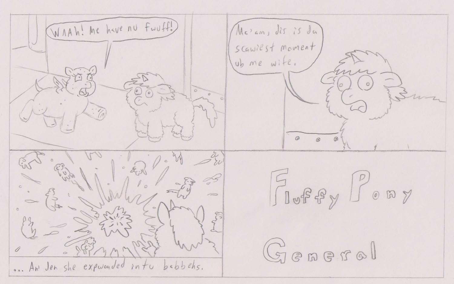 #331155 - semi-grimdark, artist:santanon, fluffy pony, bald, comic ...