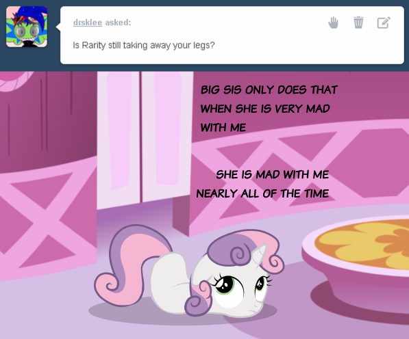 #317710 - safe, sweetie belle, worm pony, ask sweetiepoo, g4, legless ...