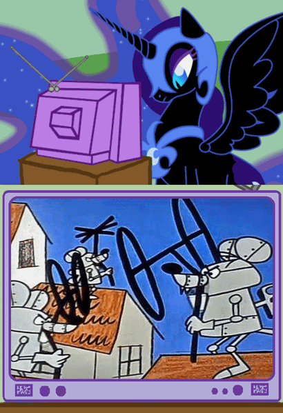 #318606 - safe, nightmare moon, animated, exploitable meme, female ...