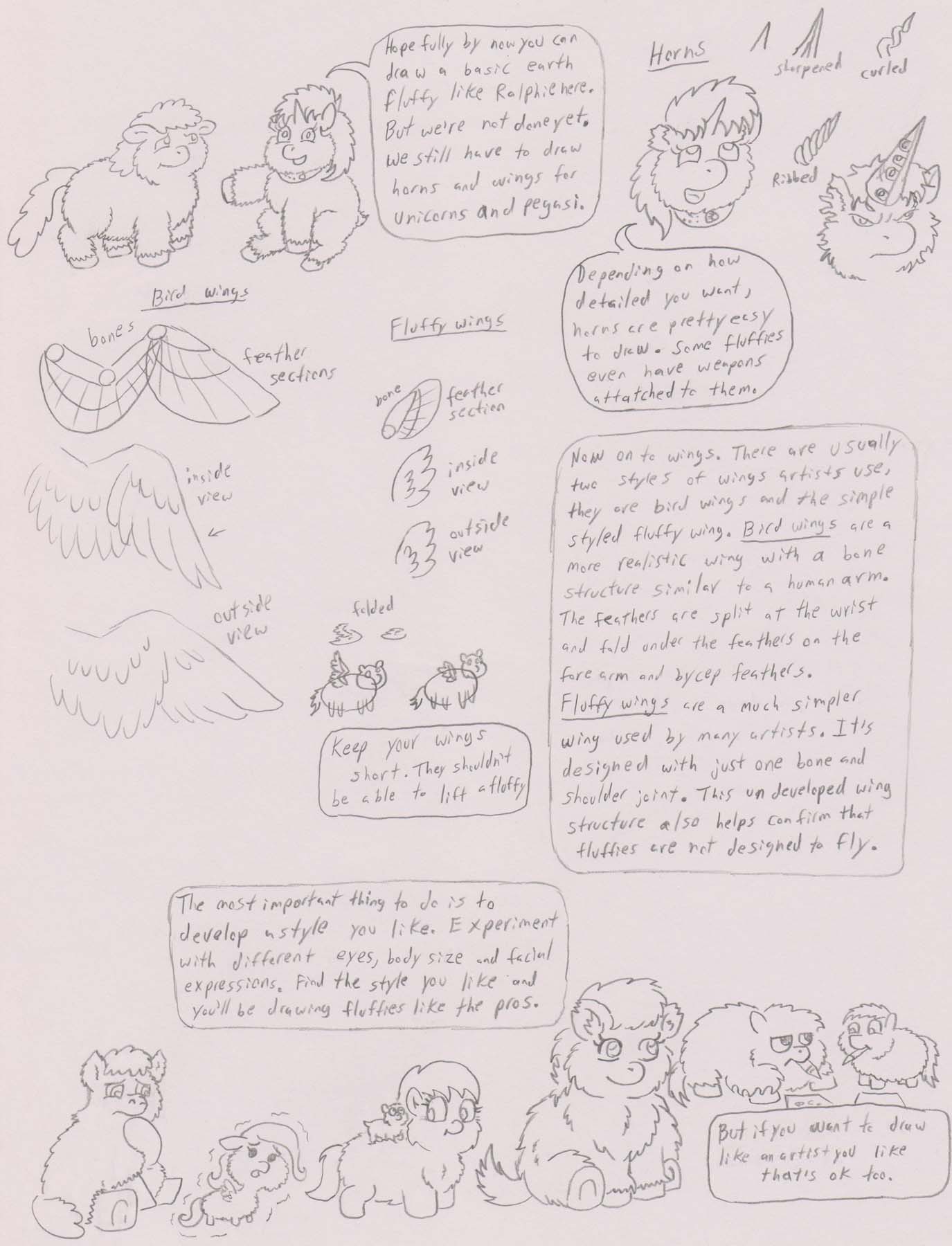 #345887 - safe, artist:santanon, fluffy pony, how to draw, tutorial ...