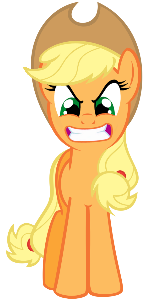 #348896 - safe, artist:kuren247, applejack, angry, female, gritted ...