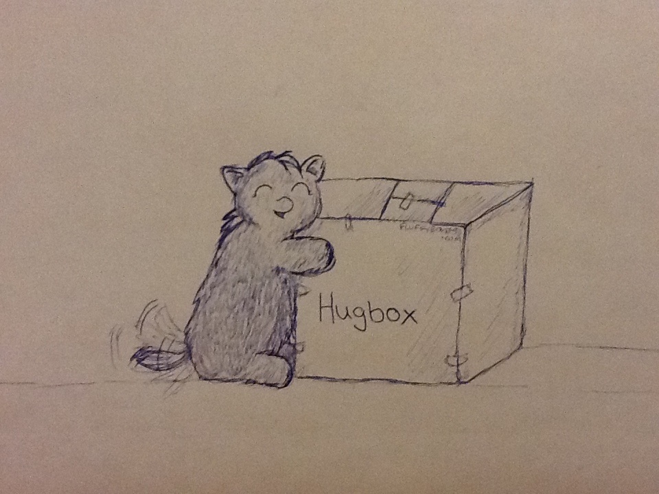 #352144 - safe, fluffy pony, fluffy pony original art, hug, hugbox, pun ...