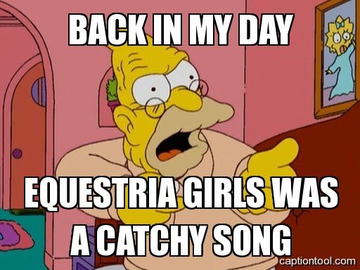 #355104 - safe, equestria girls, abe simpson, artifact, caption ...