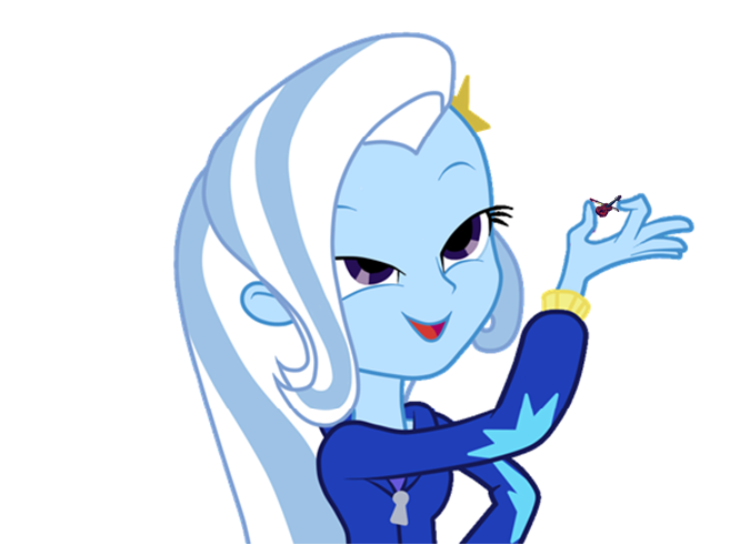 #358446 - safe, trixie, equestria girls, female, look what trixie found ...