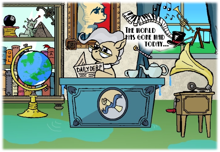 #360188 - safe, artist:owlor, mayor mare, female, solo - Derpibooru