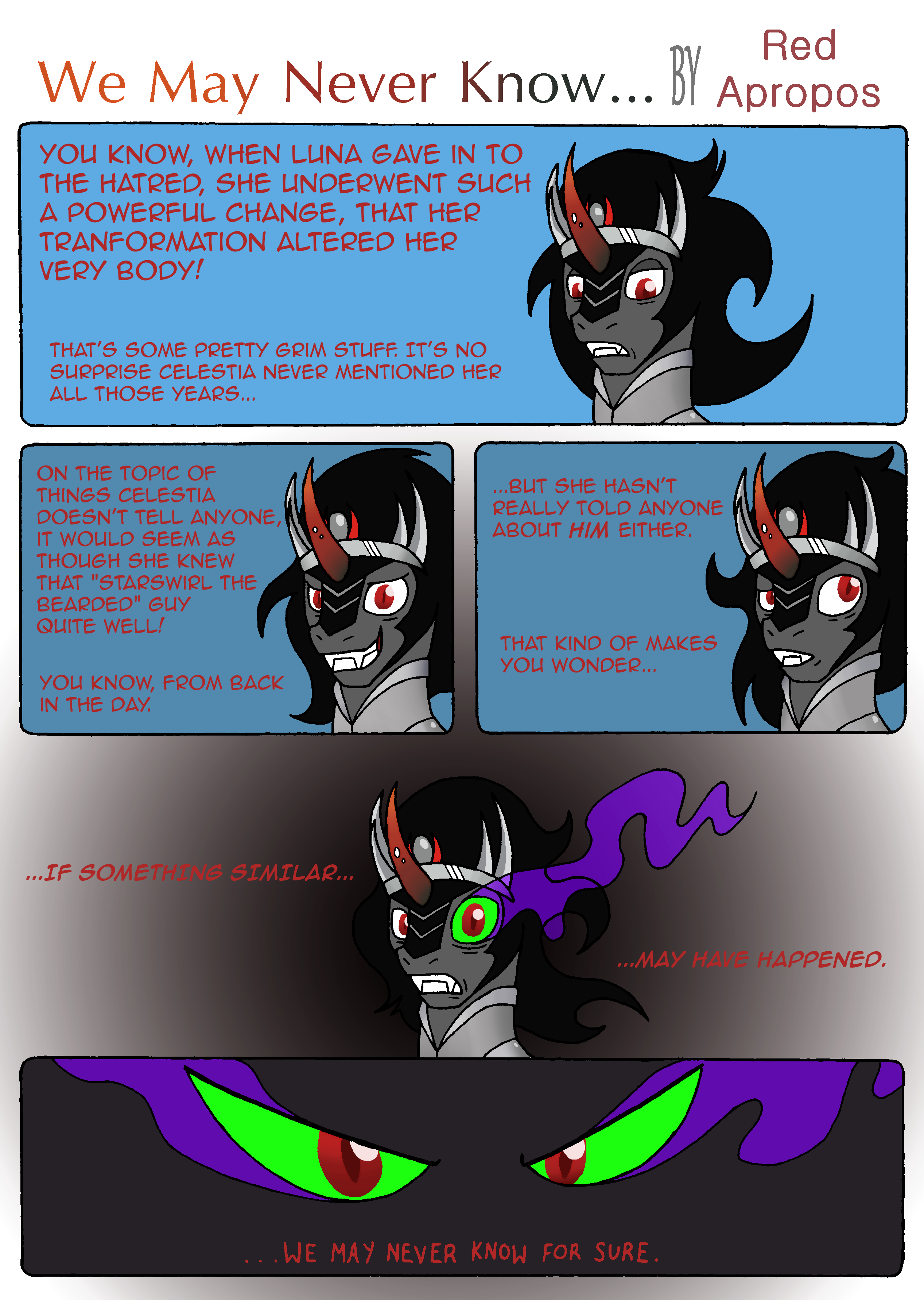 #341403 - safe, artist:redapropos, king sombra, umbrum, comic - Derpibooru