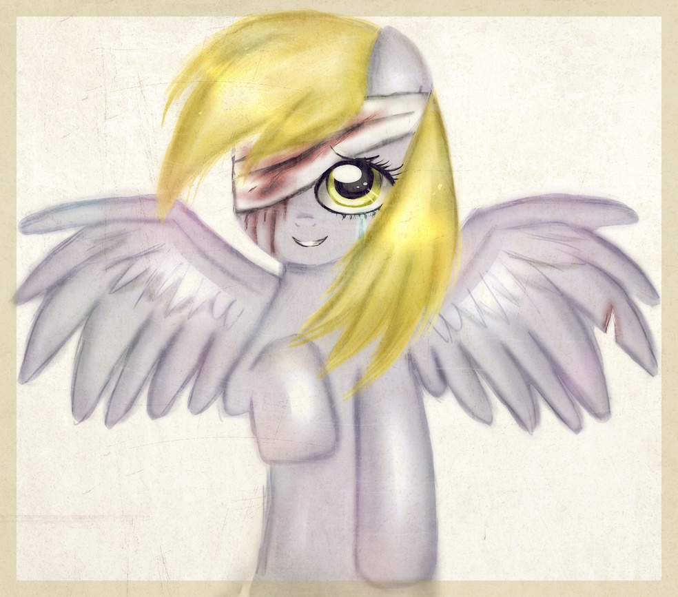 #341685 - grimdark, artist:noah-nyan, derpy hooves, pegasus, pony ...