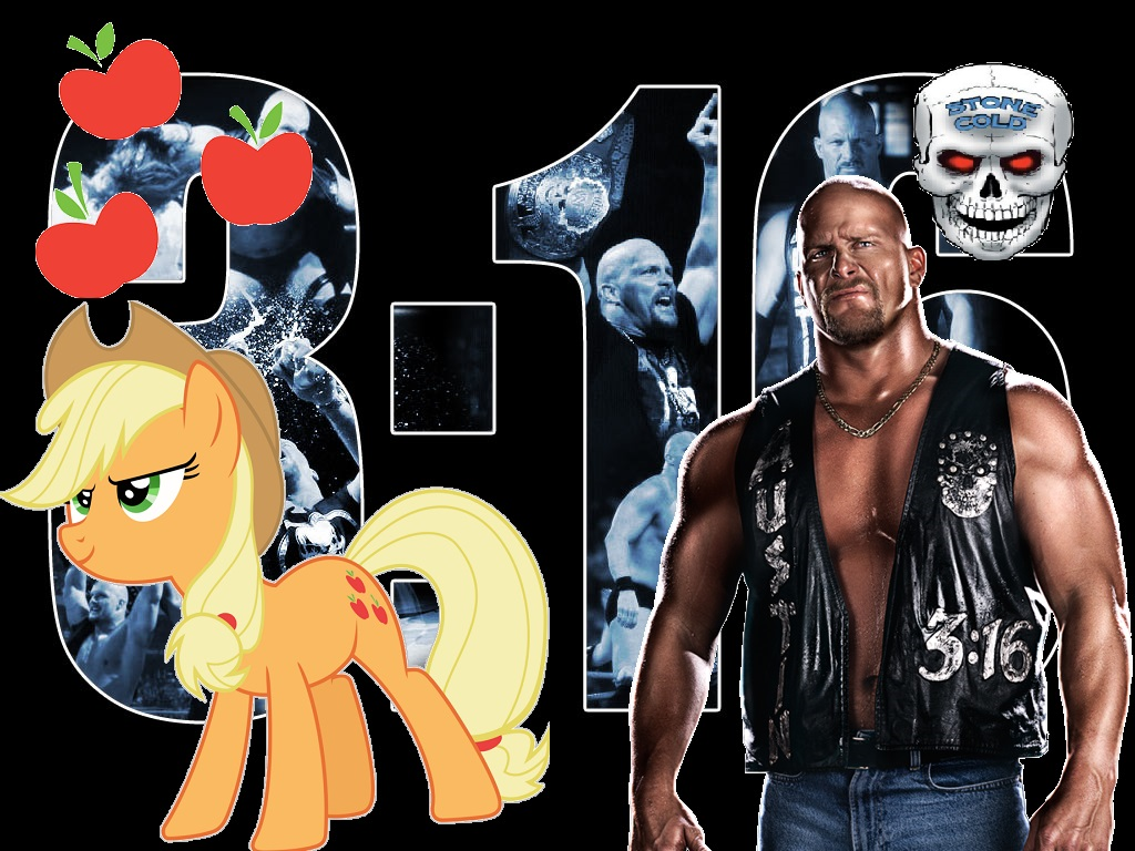 #373133 - safe, applejack, stone cold steve austin, wallpaper, wwe, wwf ...