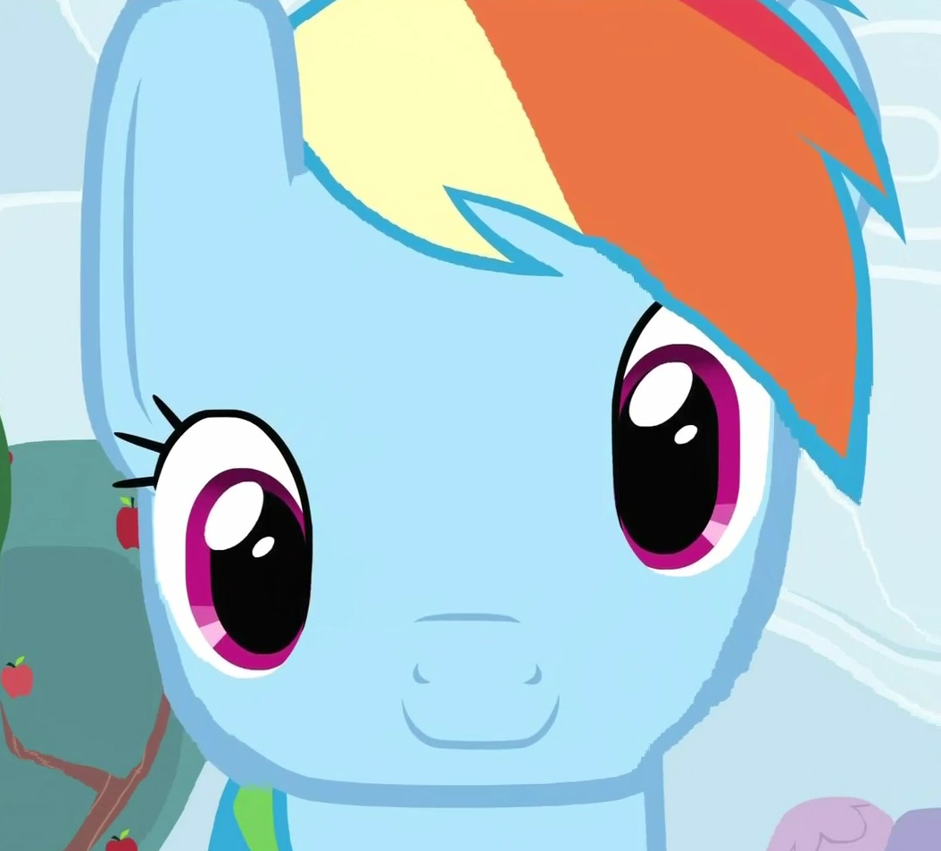 #376410 - safe, rainbow dash, content-aware scale, derp, female, solo ...