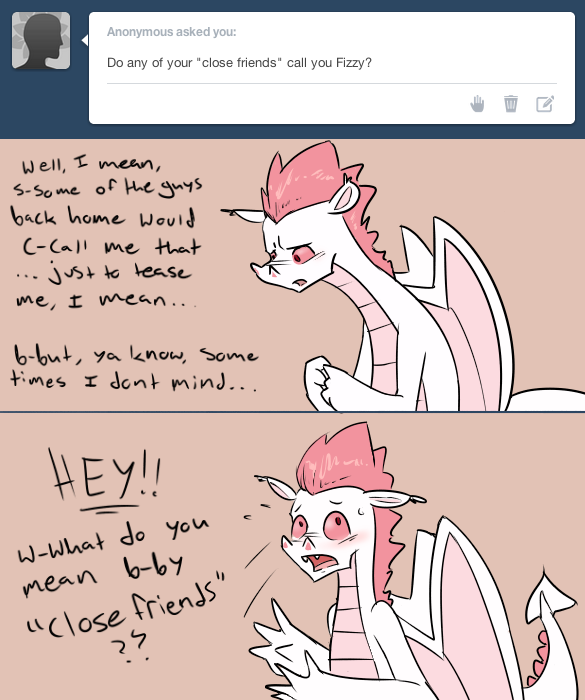 #377114 - safe, fizzle, dragon, ask straight fizzle, g4, blushing ...