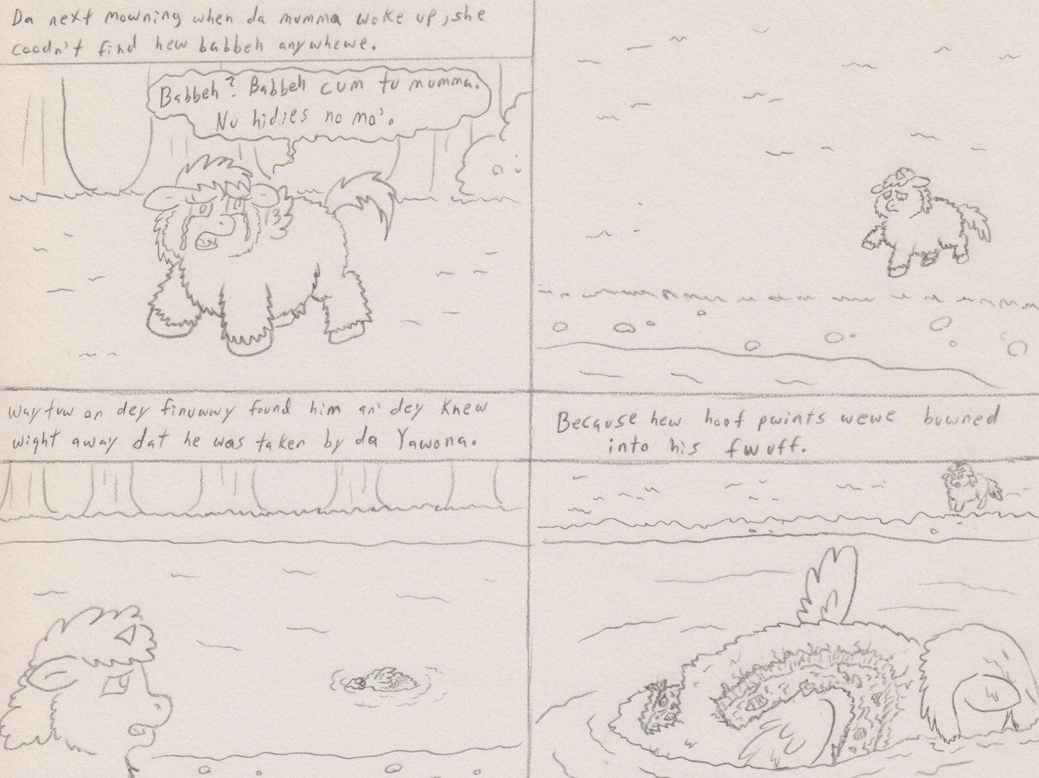 #363221 - grimdark, artist:santanon, fluffy pony, comic, crying, fluffy ...