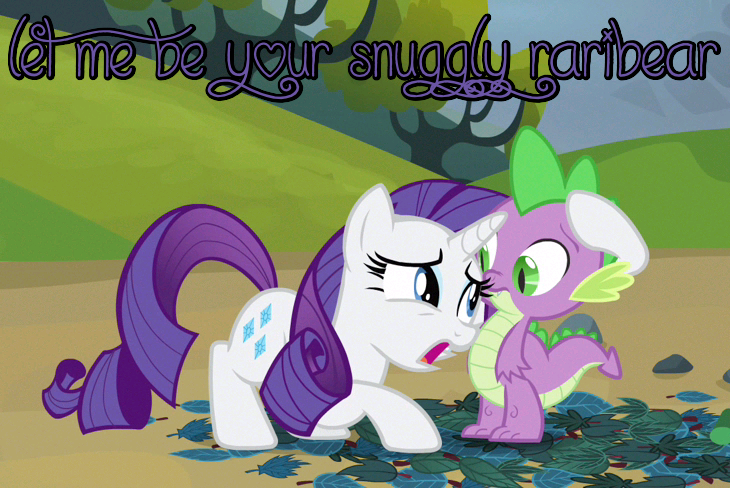 #398506 - safe, rarity, spike, female, image macro, imma snuggle you ...