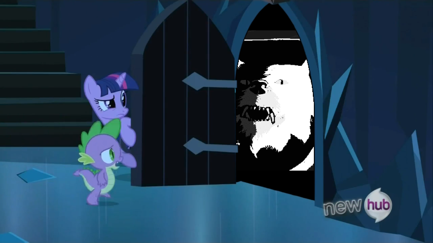 #409206 - safe, spike, twilight sparkle, exploitable meme, gmork ...