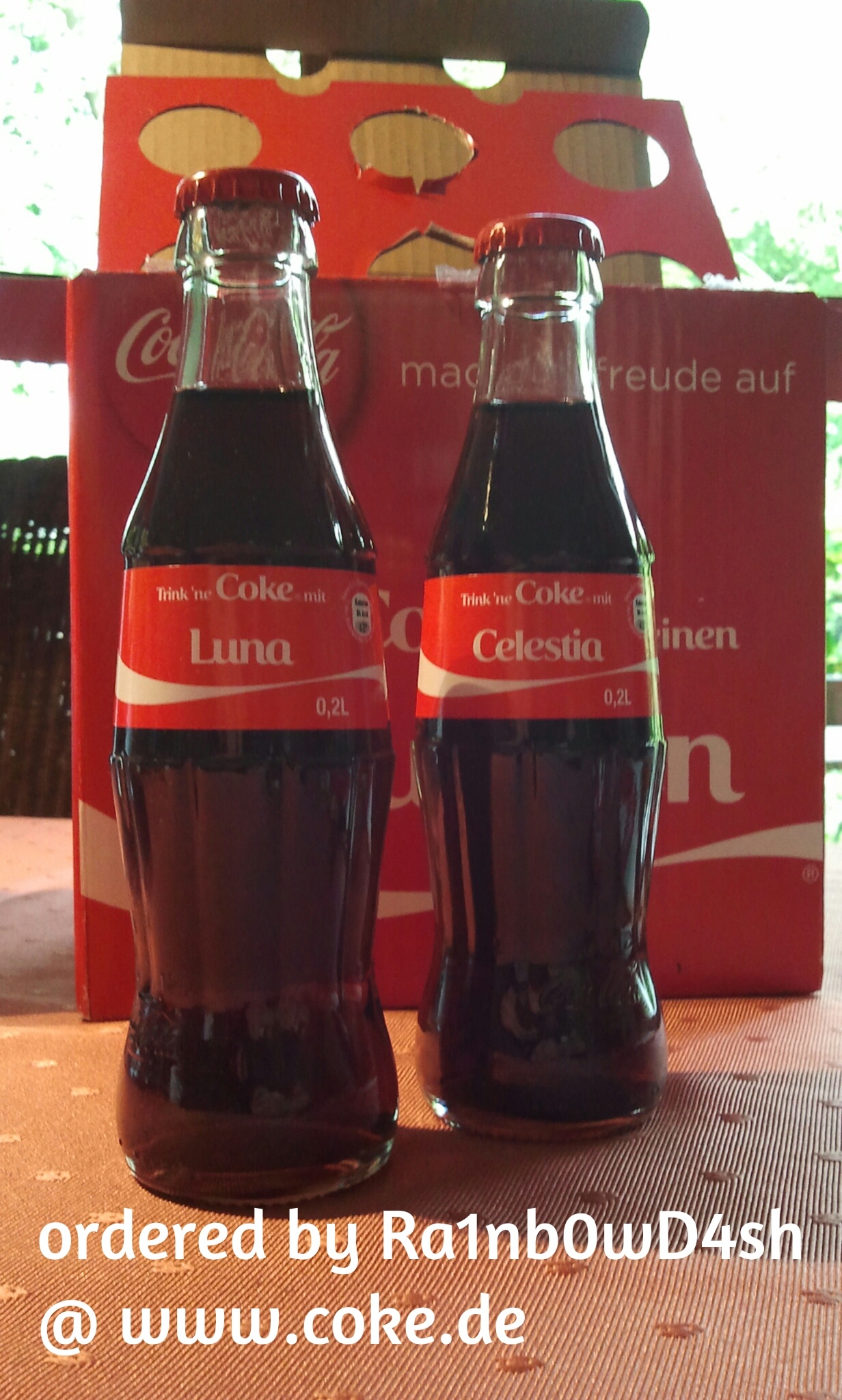 #413719 - safe, princess celestia, princess luna, bottle, coca-cola ...