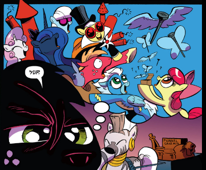 #413768 - safe, idw, official comic, apple bloom, big macintosh ...