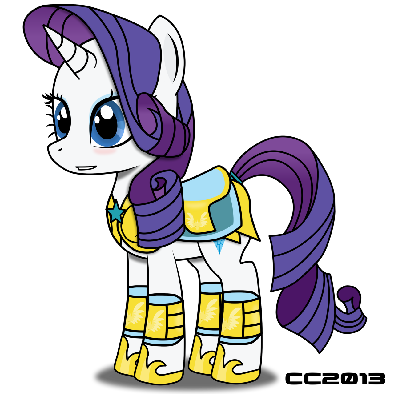 #392946 - safe, artist:christiancerda, rarity, armor, armorarity ...