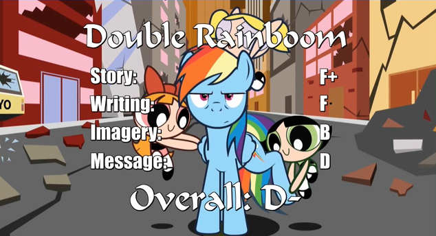 #425631 - safe, rainbow dash, double rainboom, blossom (powerpuff girls ...