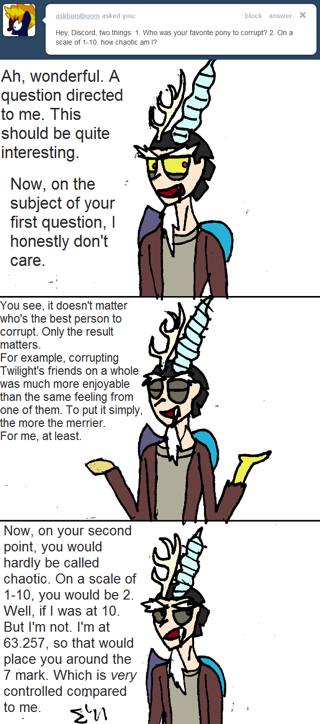 #427136 - safe, artist:sigmatheartist, discord, human, ask ponies as ...