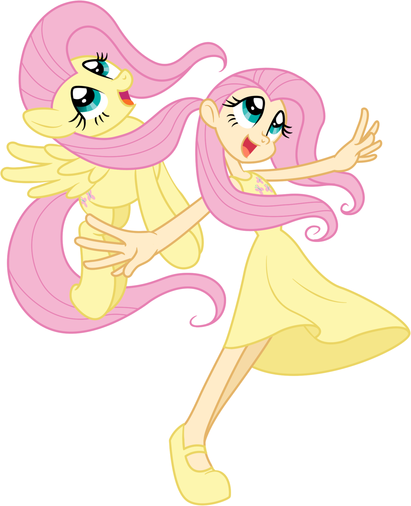 #431079 - safe, artist:trinityinyang, fluttershy, human, g4, human ...