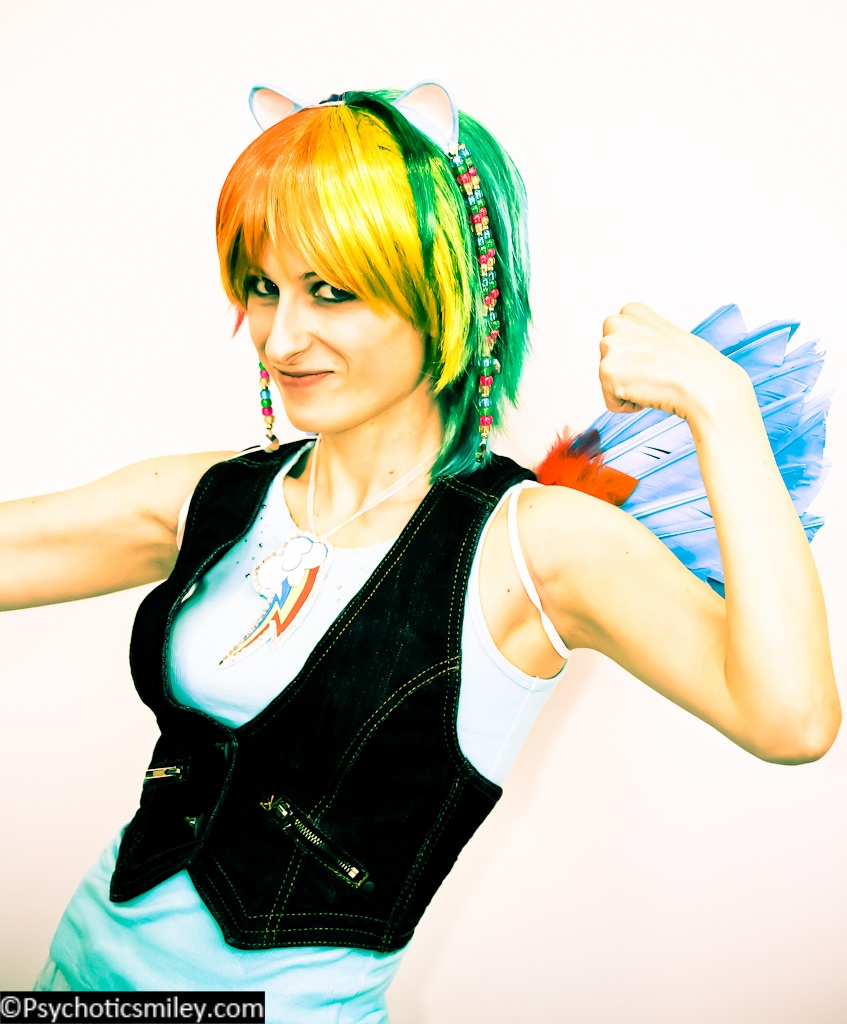 #432236 - safe, artist:pixie kitty, rainbow dash, human, g4, cosplay ...