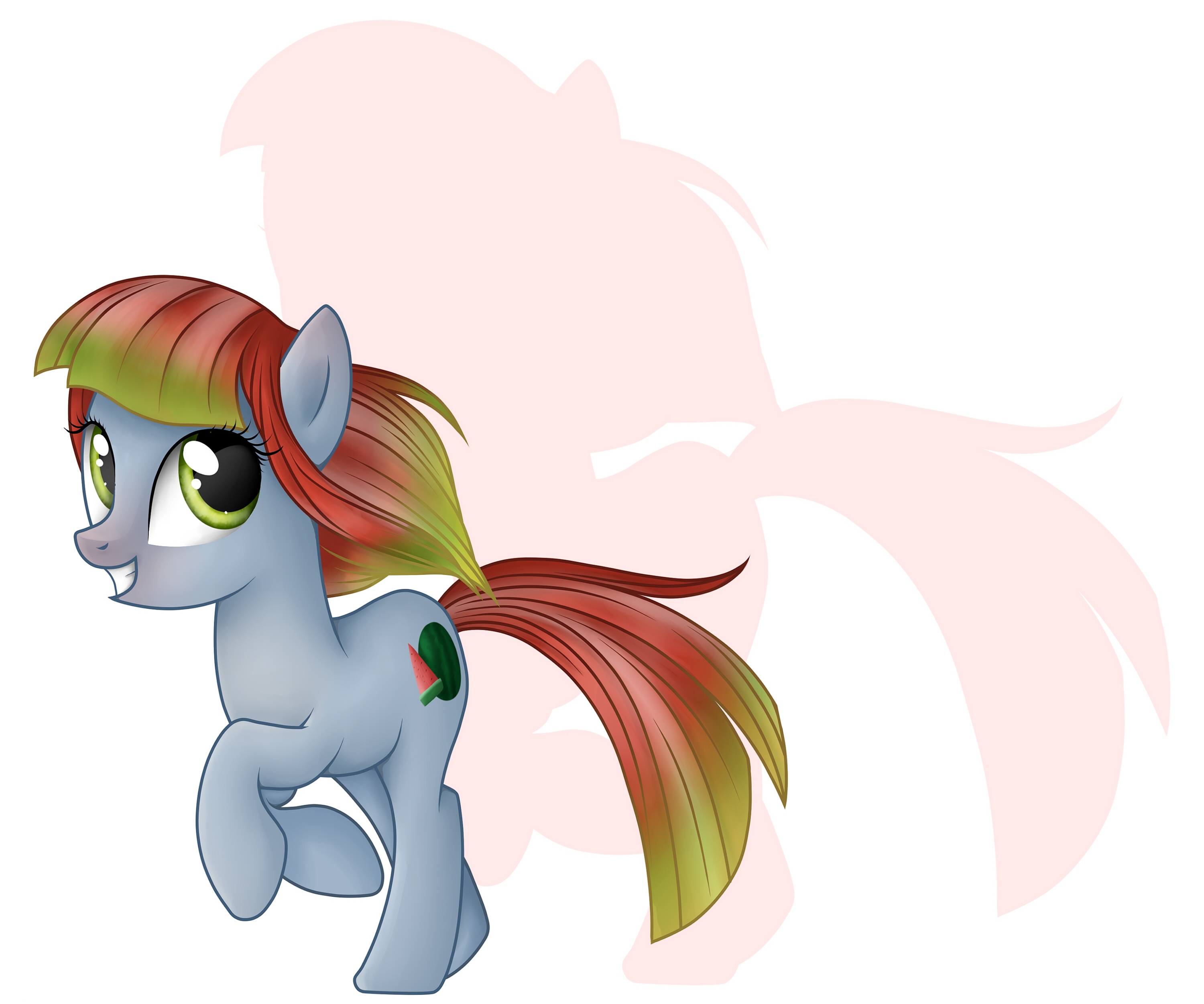 #433530 - safe, artist:vird-gi, oc, oc only, oc:melon drop, earth pony ...