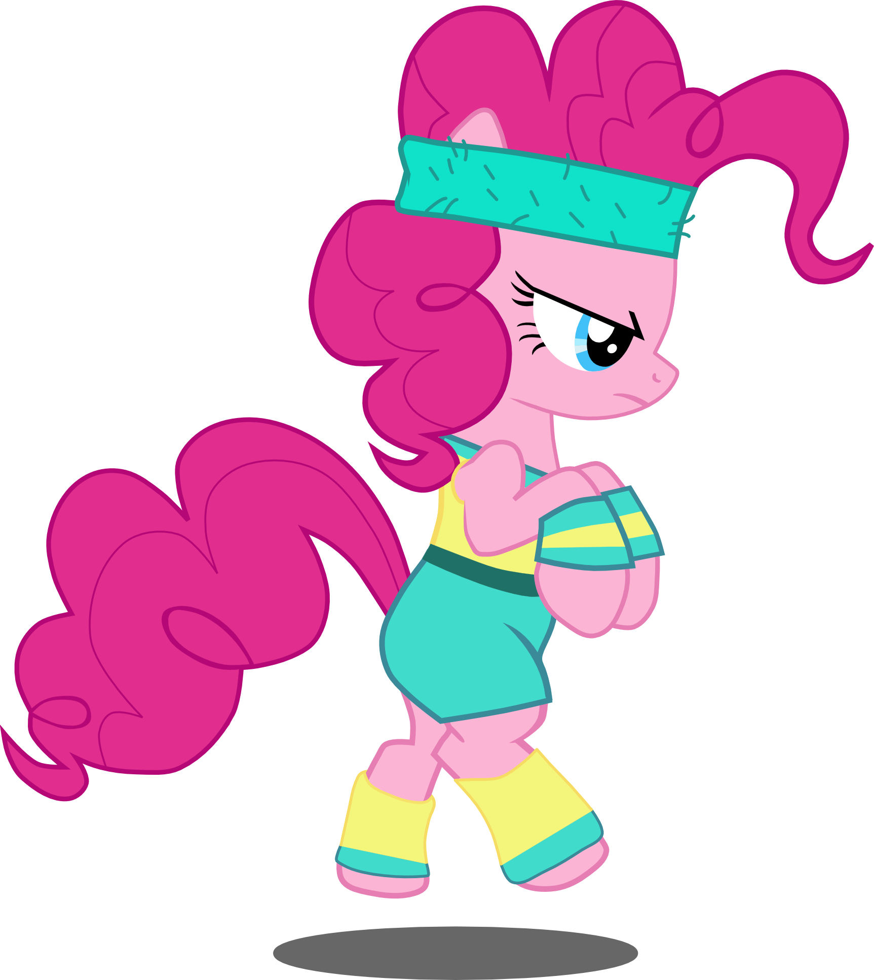 #419639 - safe, artist:echoes111, pinkie pie, pony, bipedal, clothes ...