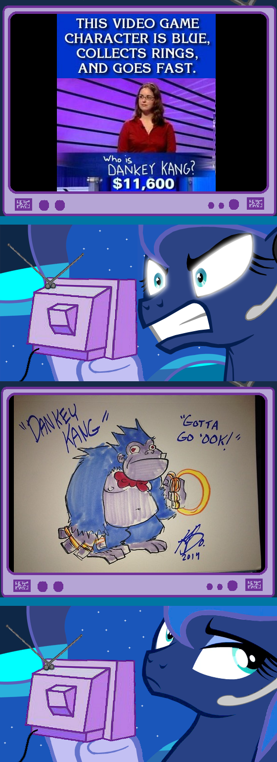 #524641 - safe, princess luna, gamer luna, g4, crossover, dankey kang ...