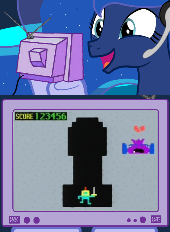 #529217 - safe, princess luna, gamer luna, aqua teen hunger force ...