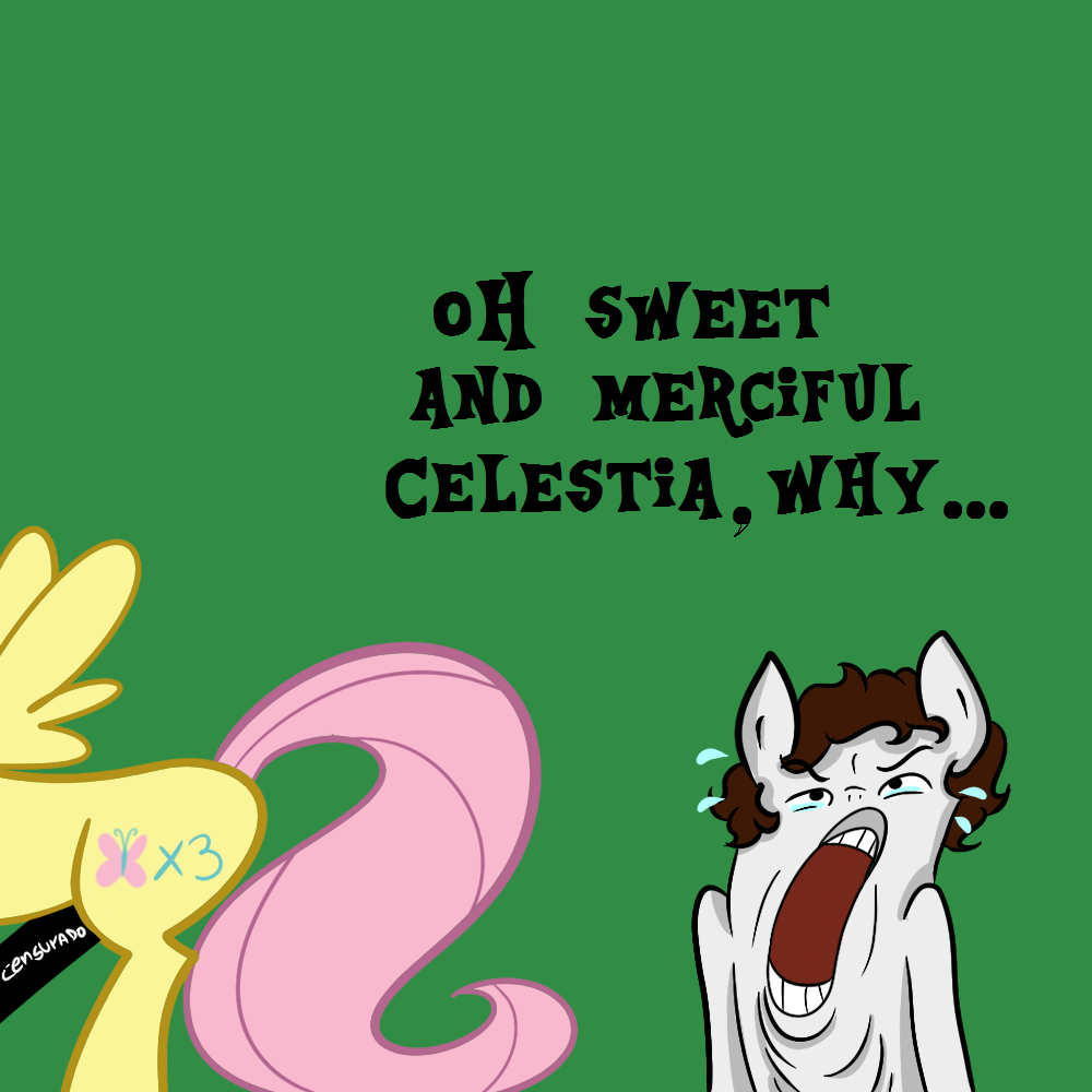 #514445 - suggestive, fluttershy, oc, pegasus, pony, ask-winged-shine, censored, deuueaugh, futa ...