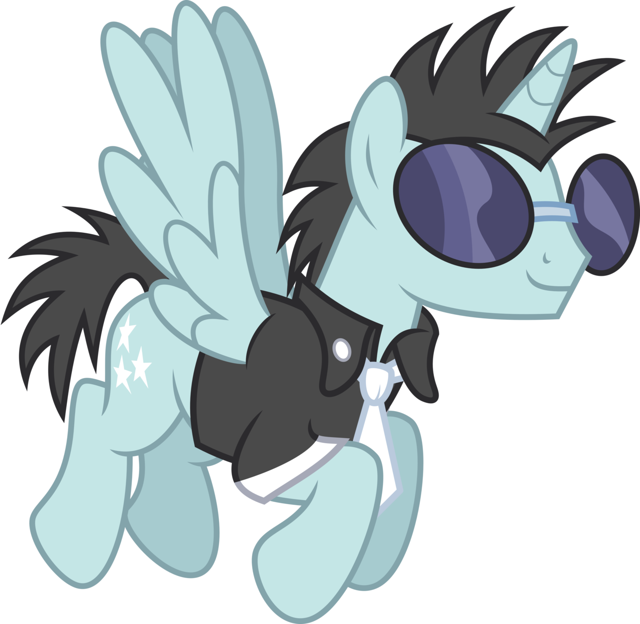 #515851 - safe, artist:chainchomp2, neon lights, rising star, alicorn ...