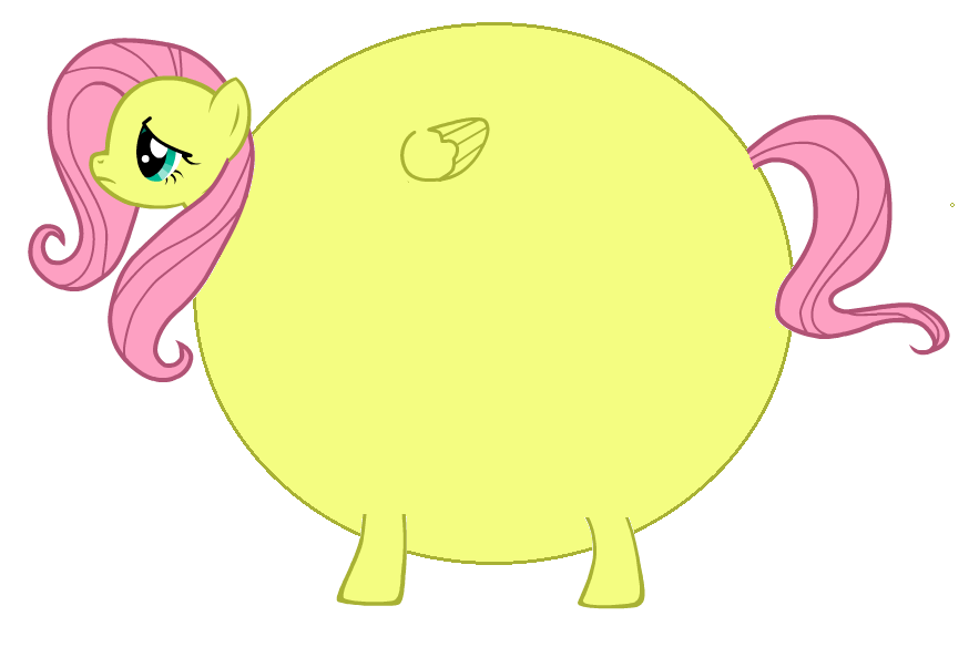 #518018 - safe, fluttershy, pony creator, fat, fattershy, female ...
