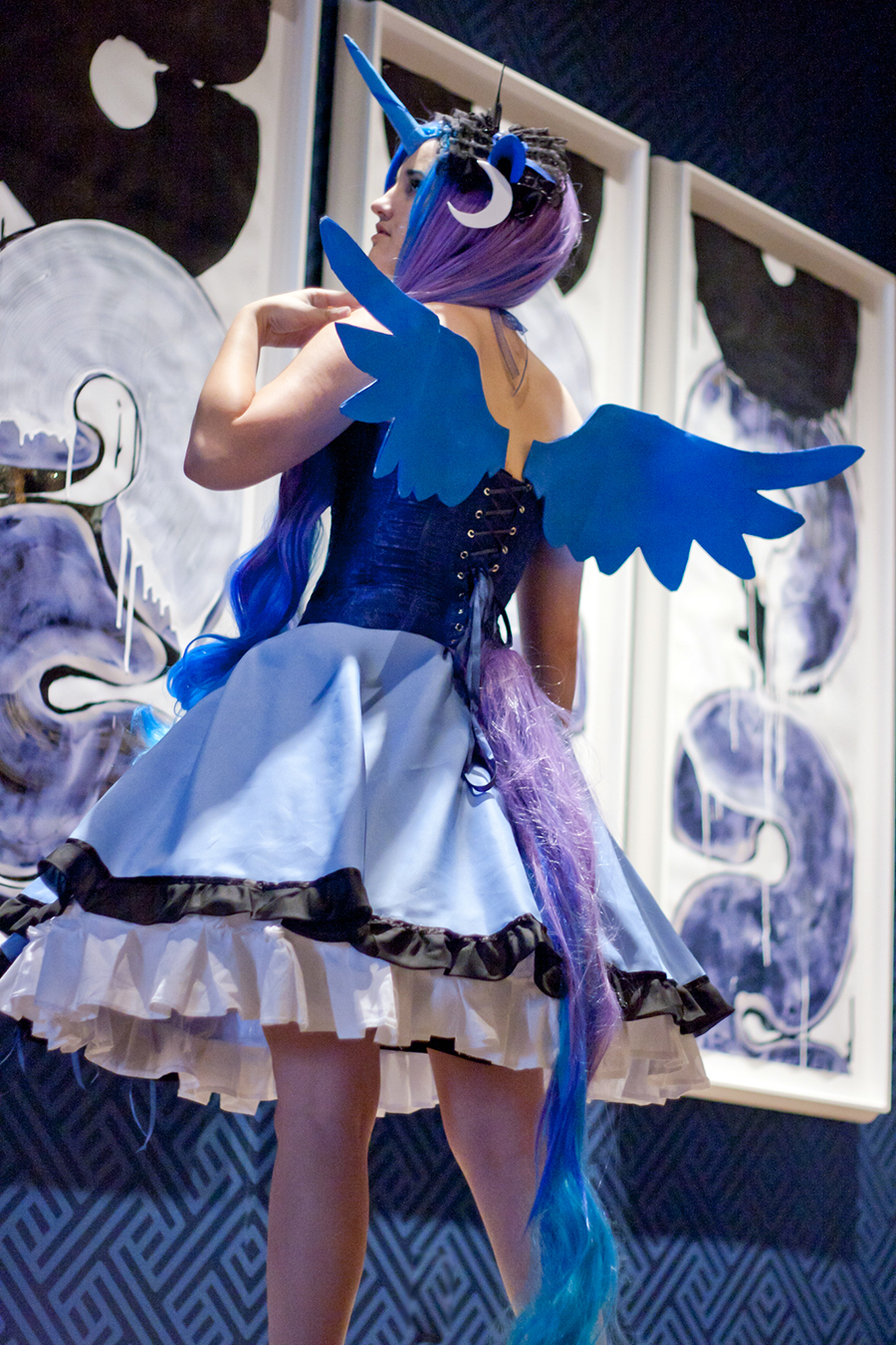 #733208 - safe, artist:vaporapture, princess luna, human, cosplay, irl ...