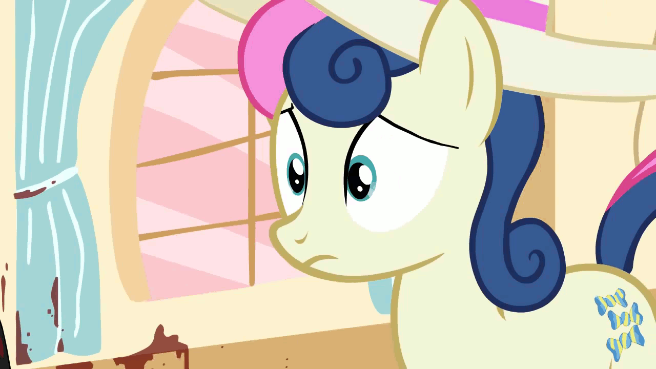 #742590 - safe, artist:oblivionfall, bon bon, sweetie drops, animated ...