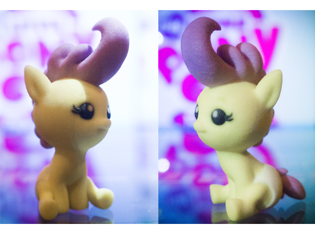 #753233 - safe, cream puff, pony, baby, baby pony, figure, filly, foal ...