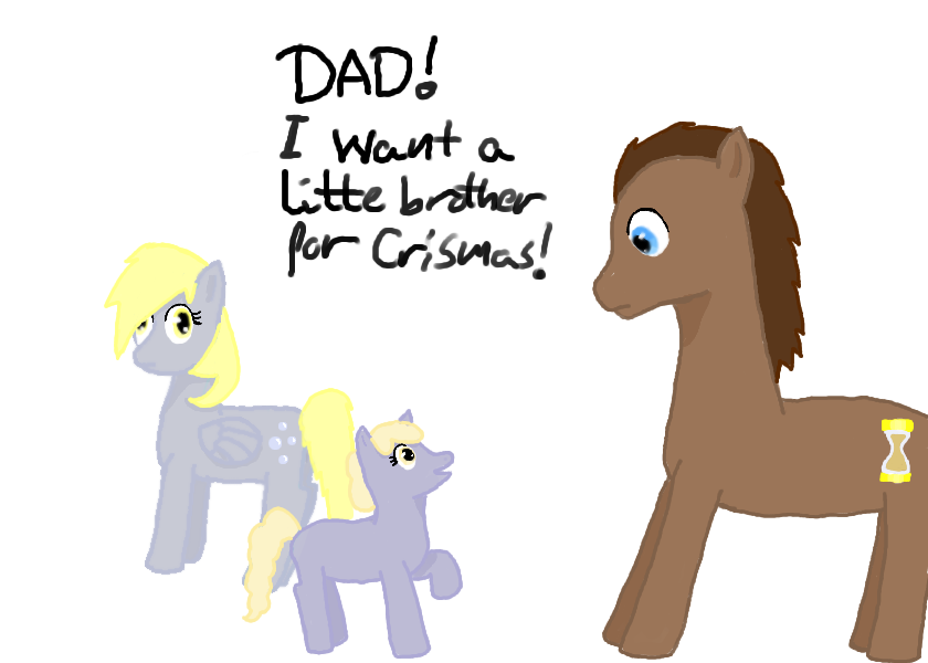 #753580 - safe, artist:netja, derpy hooves, dinky hooves, doctor ...