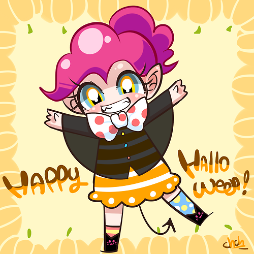 #755699 - safe, artist:chch, pinkie pie, devil, human, g4, halloween ...